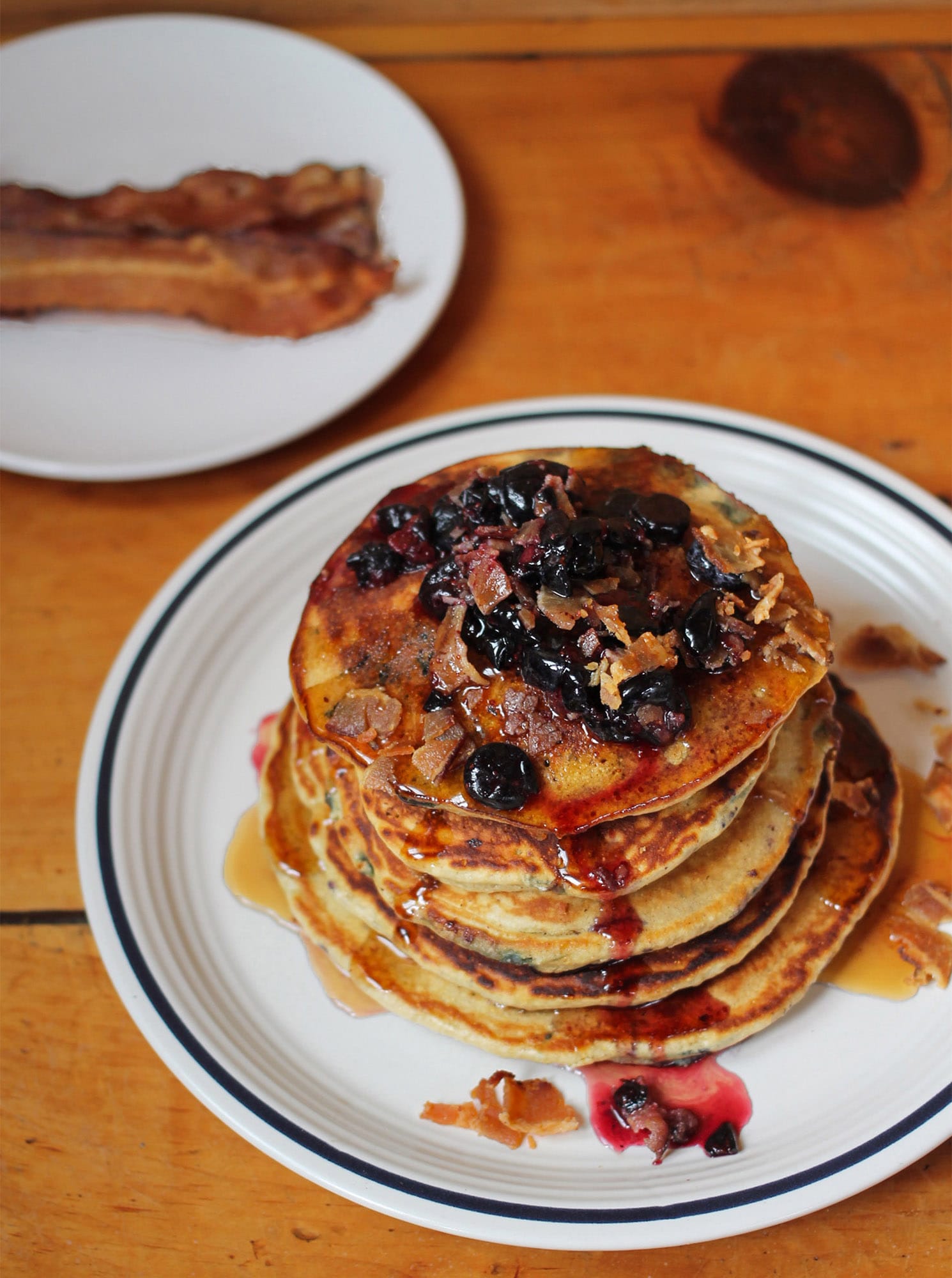 Blueberry Bacon Pancakes
