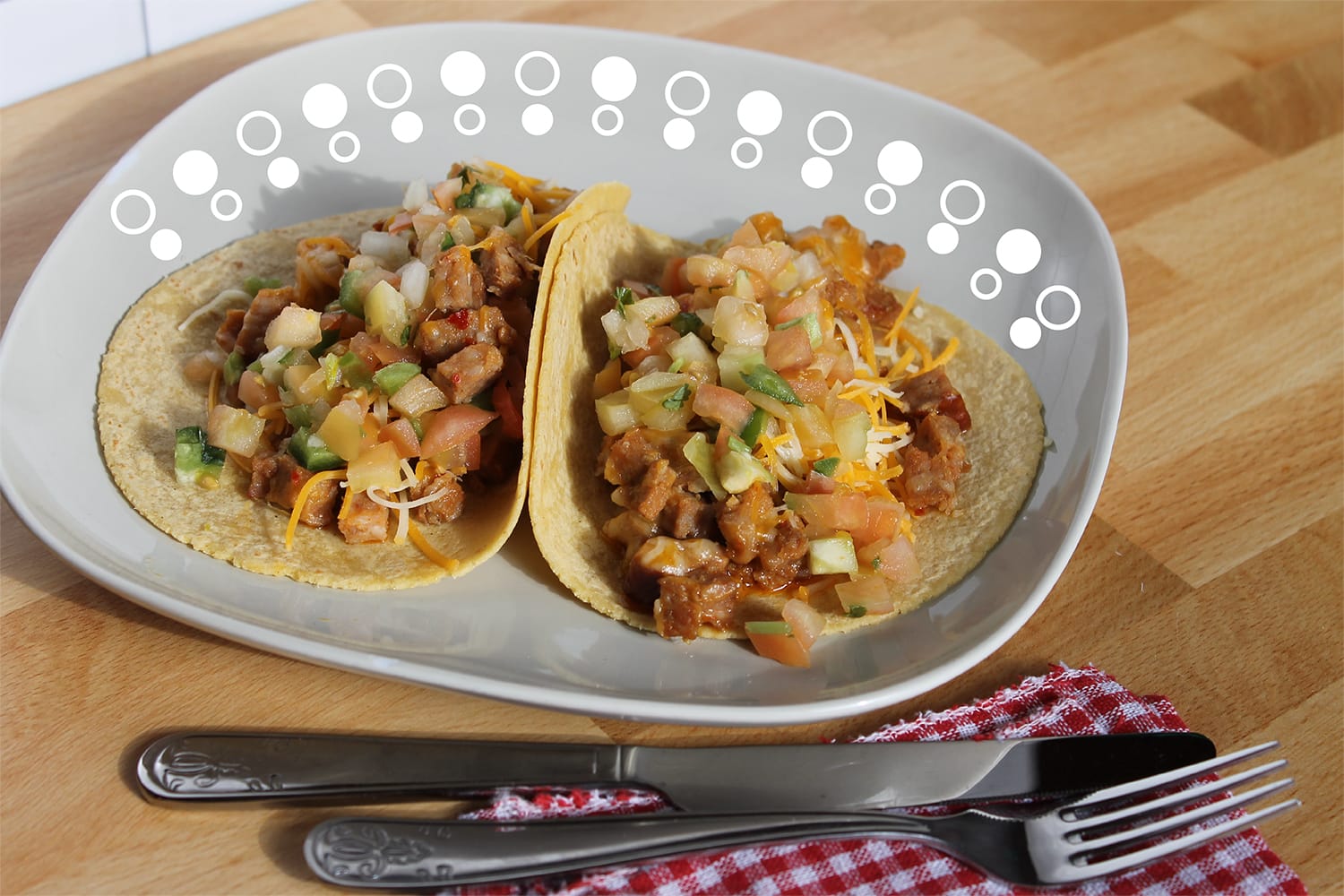 Cheesy Kielbasa Tacos - eatwellshire.com