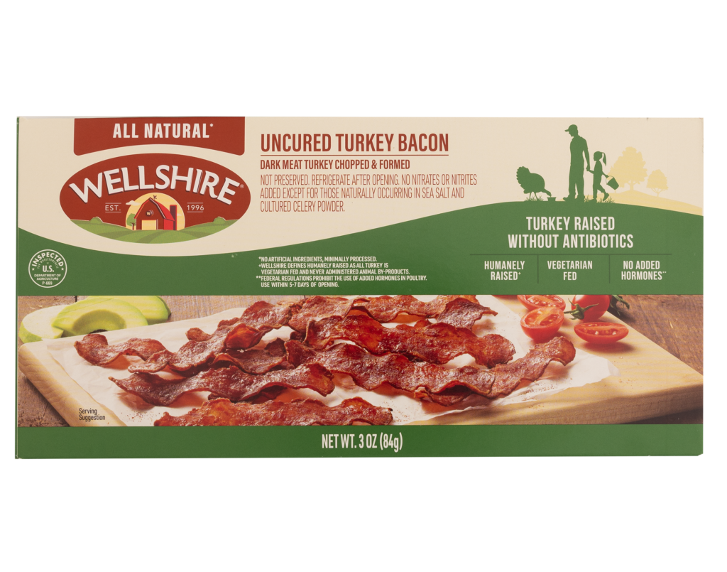 Fully Cooked Uncured Turkey Bacon - eatwellshire.com