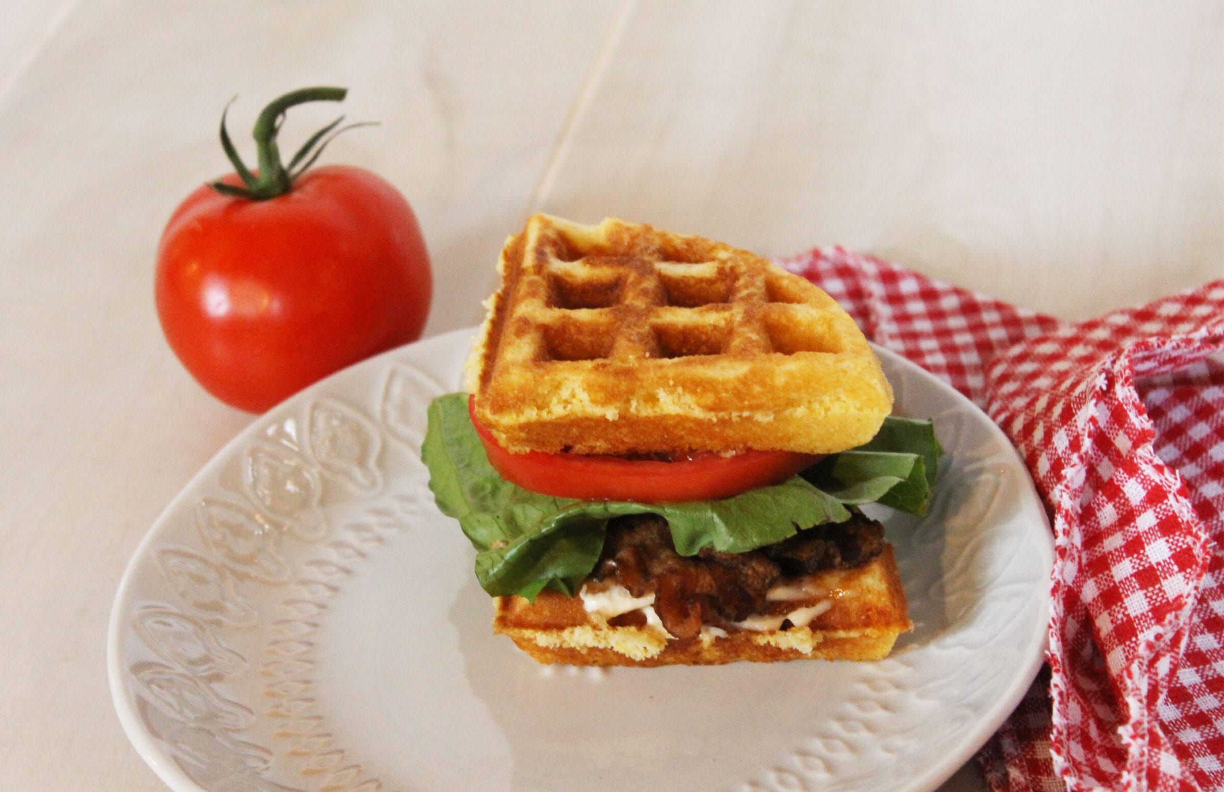 BLT Waffle Sliders - eatwellshire.com