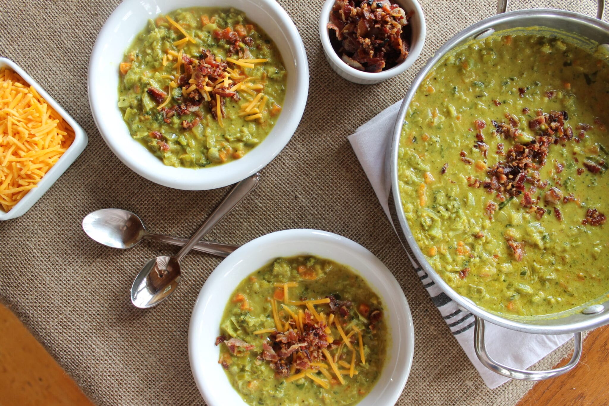 Broccoli Cheddar and Bacon Soup - eatwellshire.com